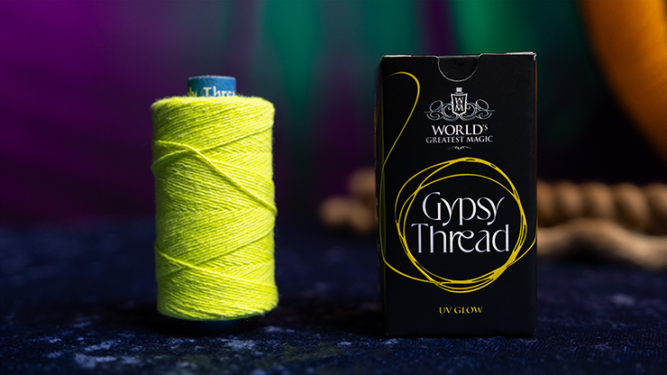 WGM UV GLOW GYPSY THREAD YELLOW REFILL SPOOL by Murphy's Magic - Trick ...