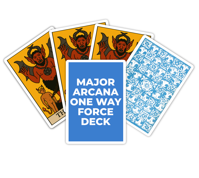 Major Arcana (One Way Force Deck Poker Size) 22 cards – Alakazam Magic