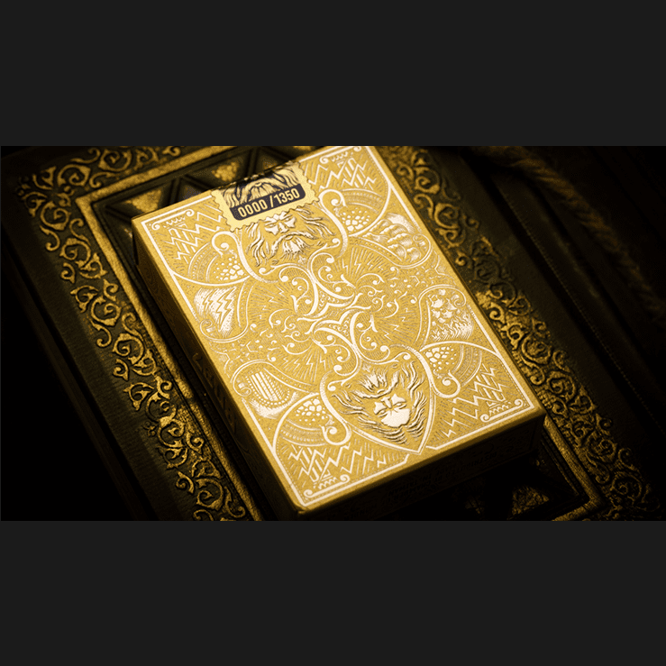 Zeus Mighty Gold Playing Cards by Chamber of Wonder – Alakazam Magic