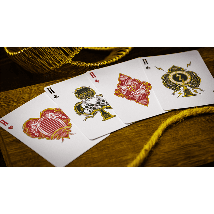 Zeus Mighty Gold Playing Cards by Chamber of Wonder – Alakazam Magic