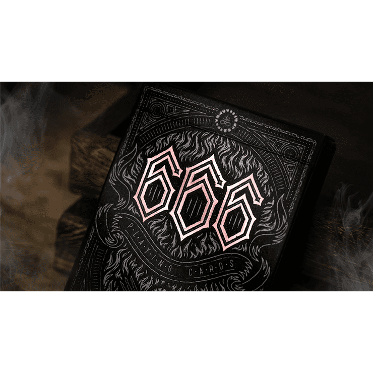 666 V4 (Rose Gold) Playing Cards by Riffle Shuffle – Alakazam Magic