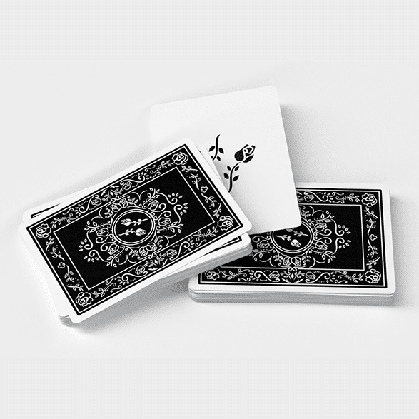 Black Roses Playing Cards (Fully Marked) – Alakazam Magic