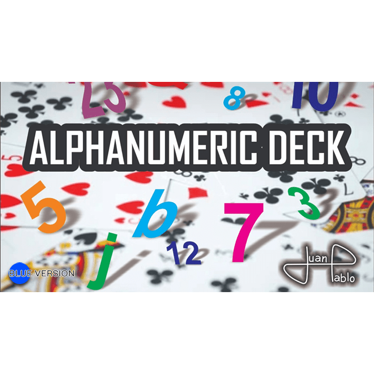ALPHANUMERIC DECK BLUE by Juan Pablo - Trick – Alakazam Magic